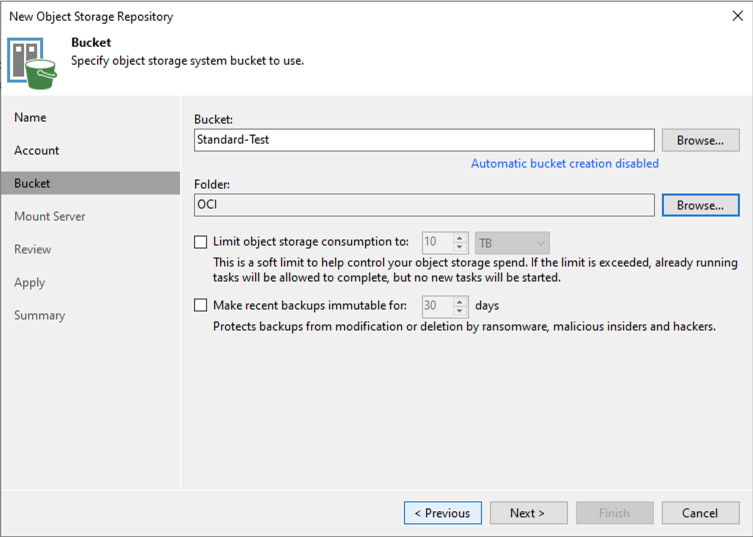 How to Add an OCI S3 Bucket as a Veeam Repository » Tech Nugget