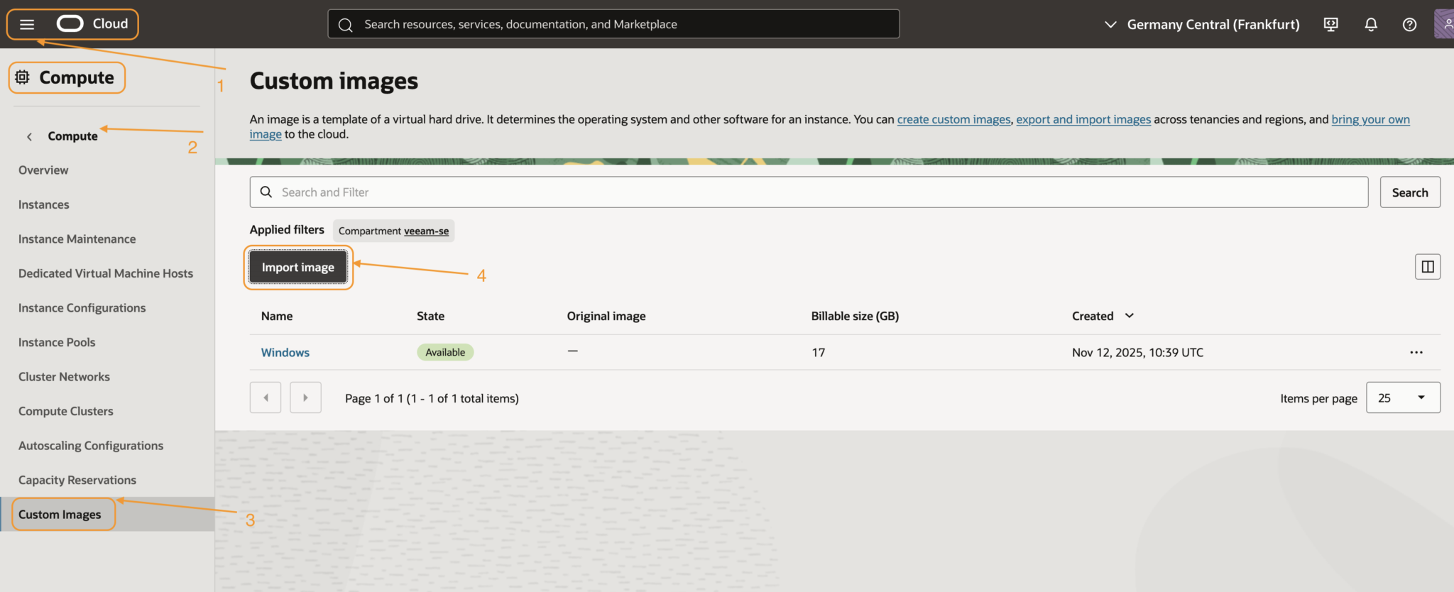 Third and Last – Workaround for Full Machine Recovery into OCI Native ...
